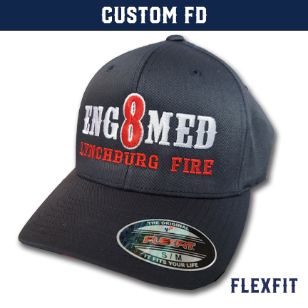 Custom FD Lettering and Number - Flexfit — Fireman Up