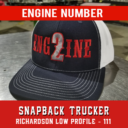 Engine Number Outlined Custom Hat - Snapback Trucker Low Profile ...