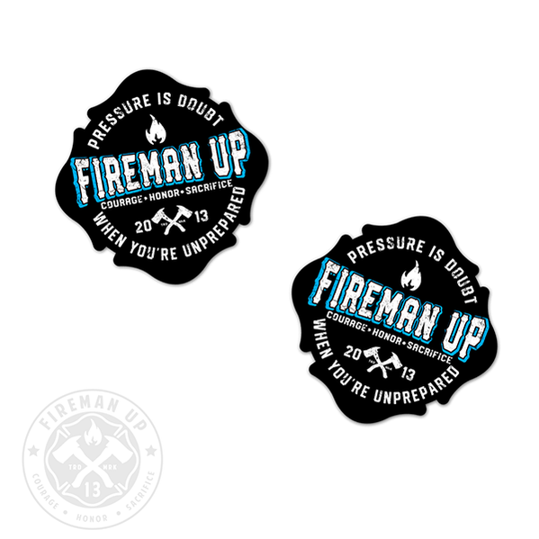 Fireman Up Stickers