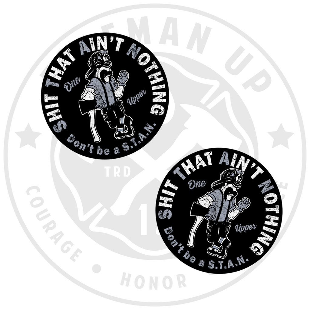 Ol'timer Hydrant Sticker — Fireman Up