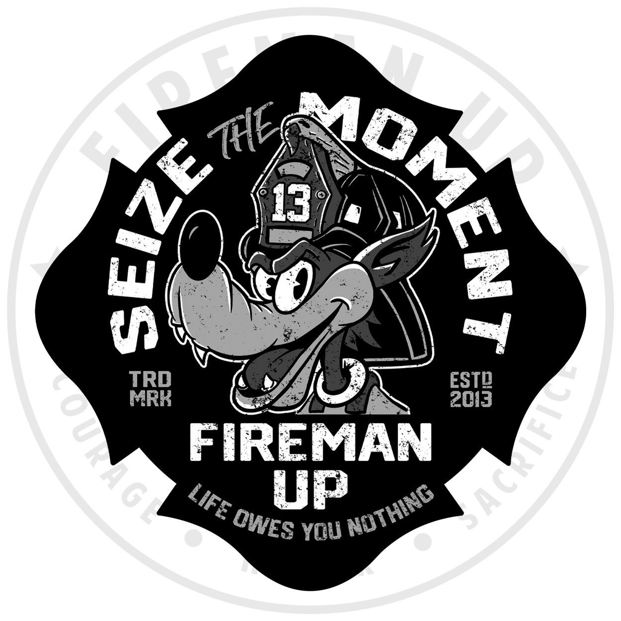 Fireman Up Stickers
